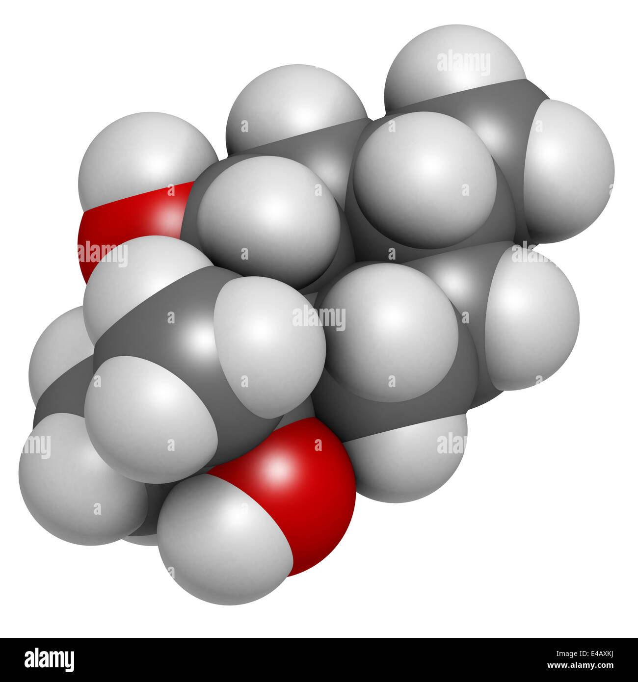 p-Menthane-3-8-diol (PMD, menthoglycol) insect repellent molecule ...