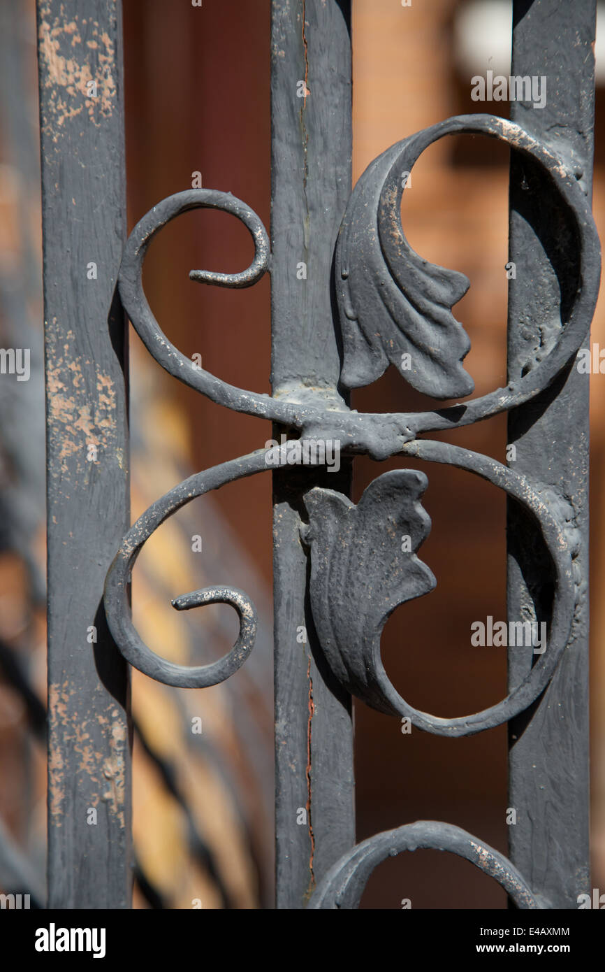 Metal Gate and Door Decoration at Heybeliada Istanbul Turkey Stock ...