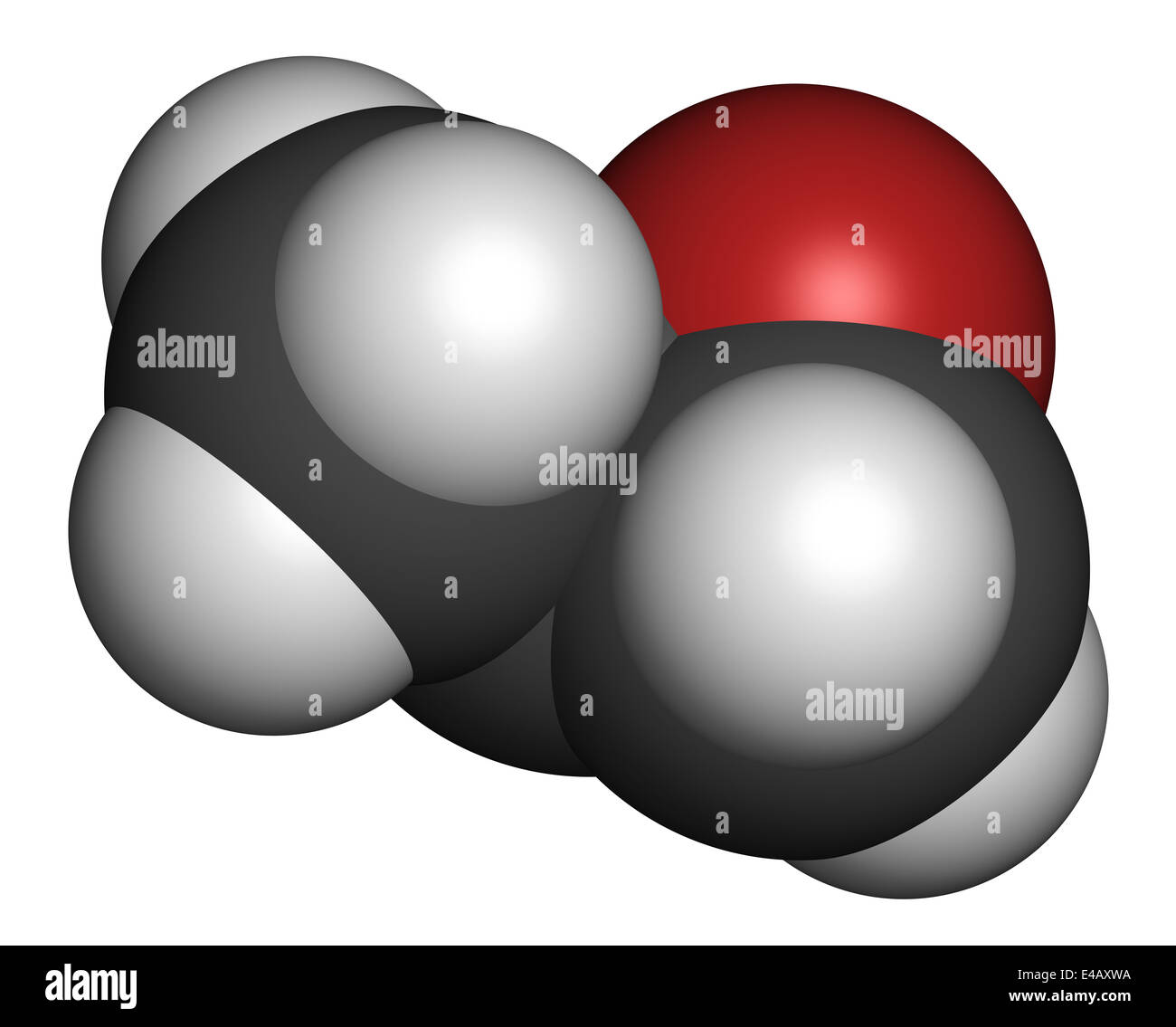 Propylene oxide molecule. Used as fumigant in pasteurization of almonds ...