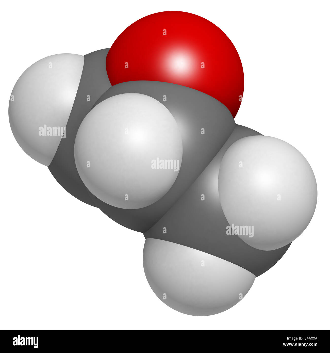 Propylene oxide molecule. Used as fumigant in pasteurization of almonds ...