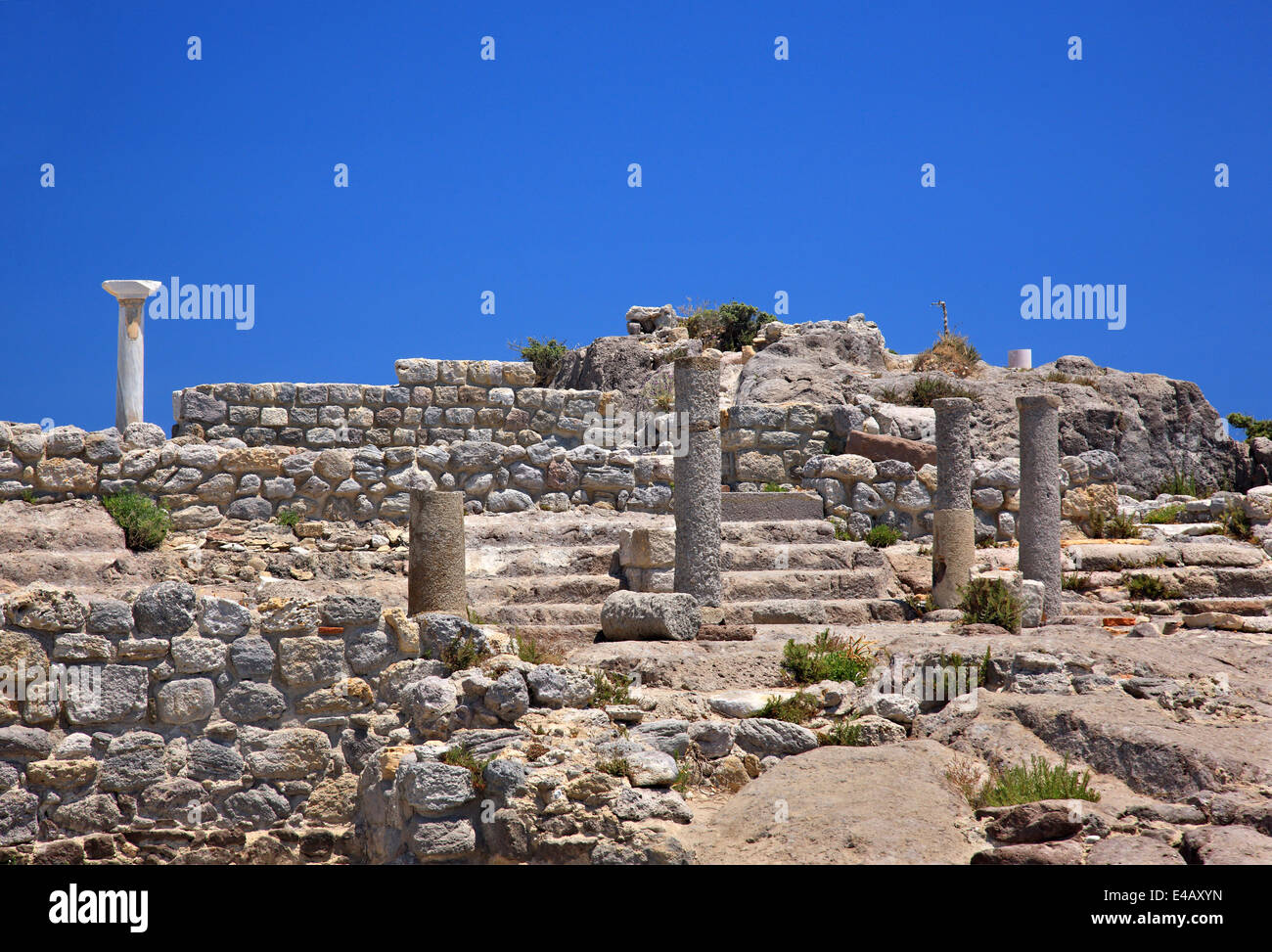 Ruins of an Early Christian Basilica at Agios Stephanos, Kefalos bay ...