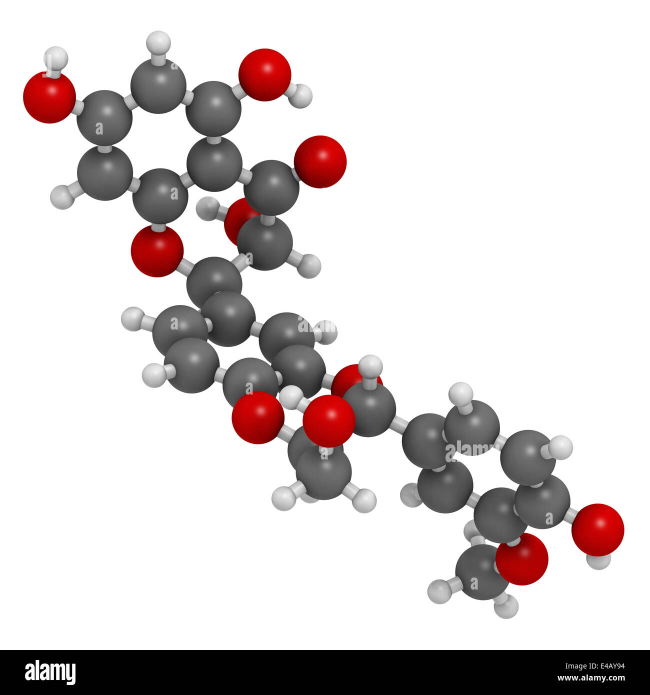 Silibinin (silybin) milk thistle molecule. Major constituent of ...