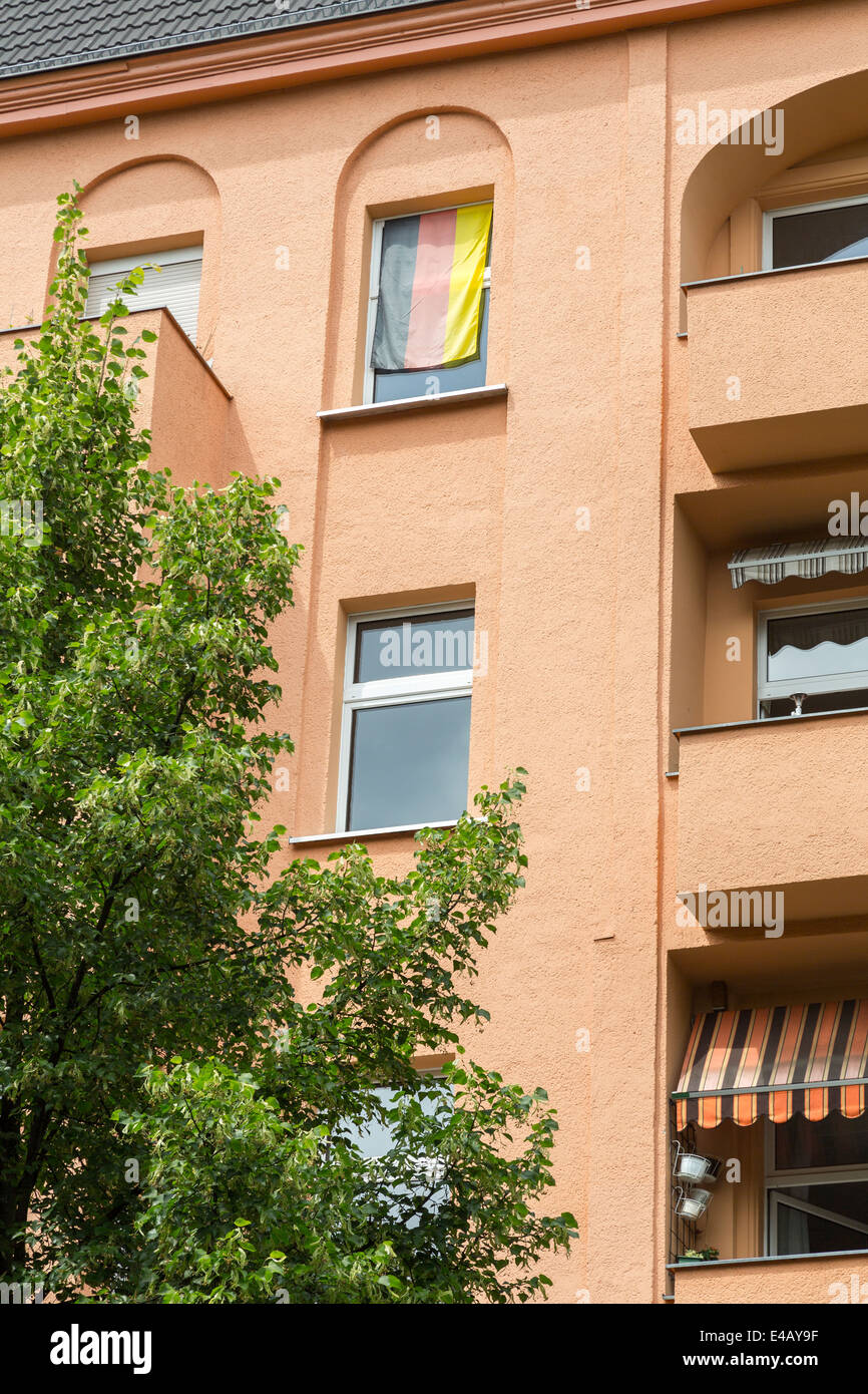 German flag in a window hi-res stock photography and images - Alamy