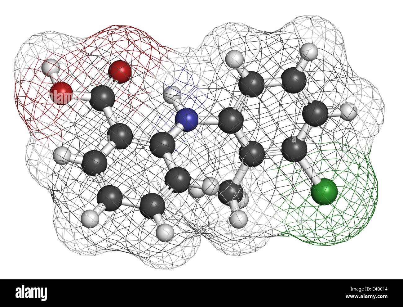 Tolfenamic acid NSAID drug. Used in treatment of inflammation and ...