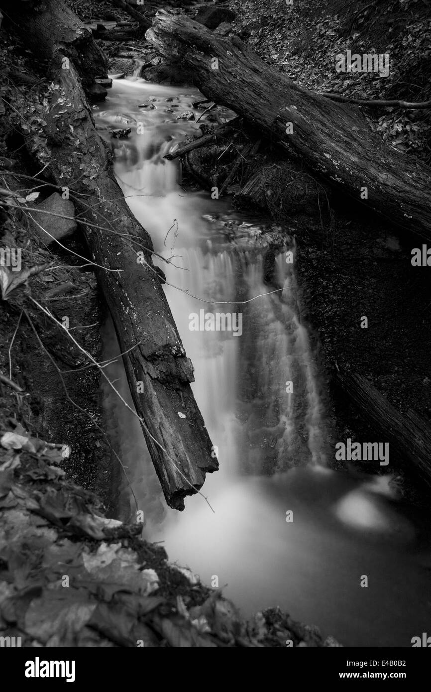 Mountain waterfall small Black and White Stock Photos & Images - Alamy