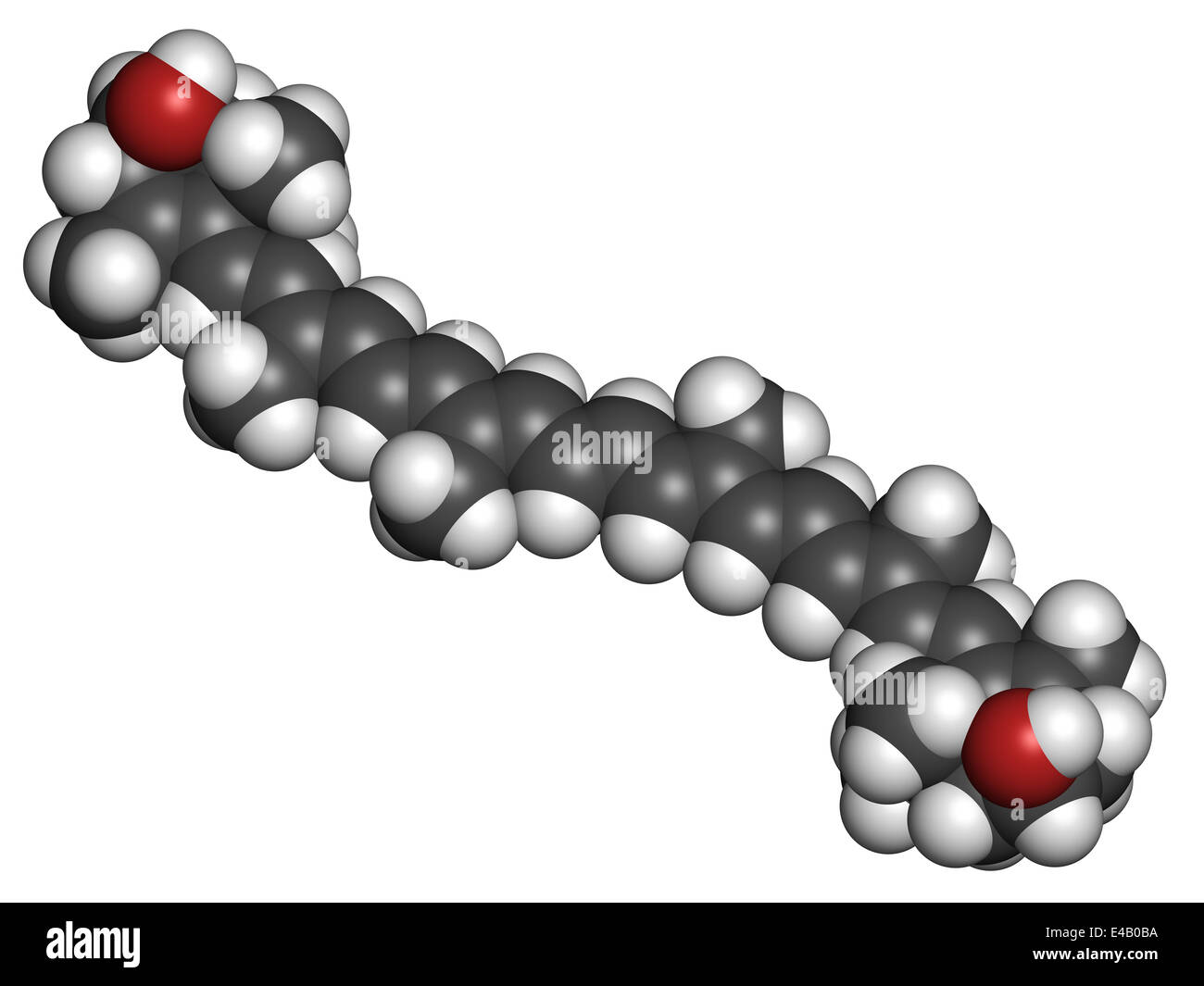 Zeaxanthin yellow pigment molecule. Responsible for color of bell ...