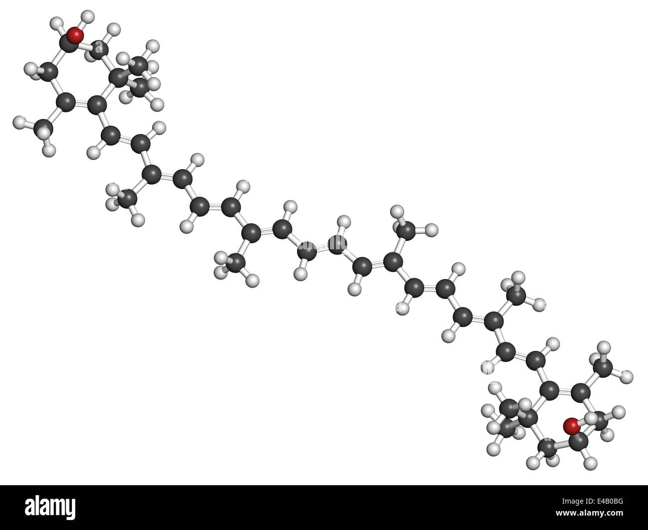 Zeaxanthin yellow pigment molecule. Responsible for color of bell ...