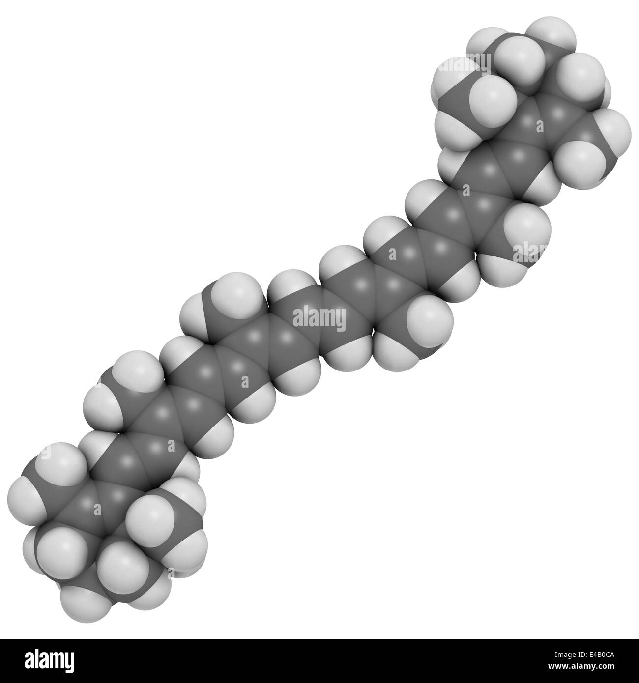 Zeaxanthin yellow pigment molecule. Responsible for color of bell ...