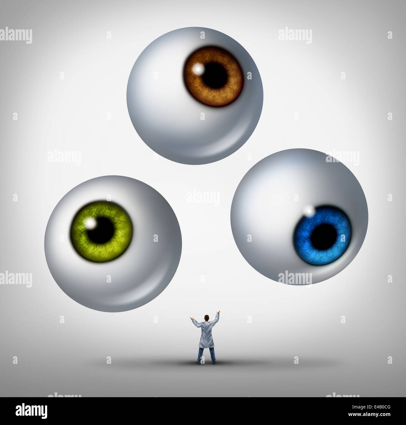 Optometrist doctor concept and optician services symbol as a health ...