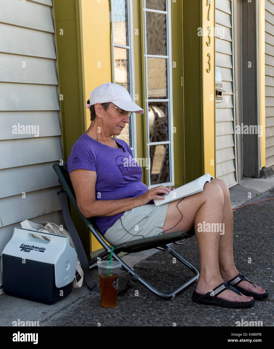 Seattle, Washington, USA. 07th July, 2014. DEB GREENE of Seattle stakes ...