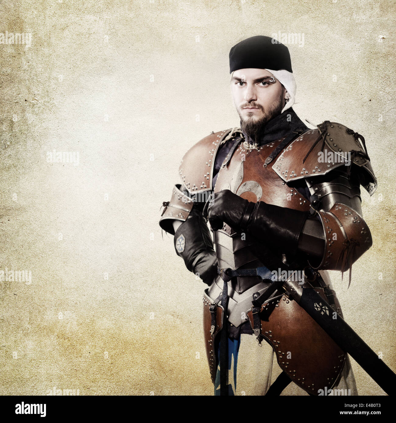 medieval knight in armor Stock Photo - Alamy