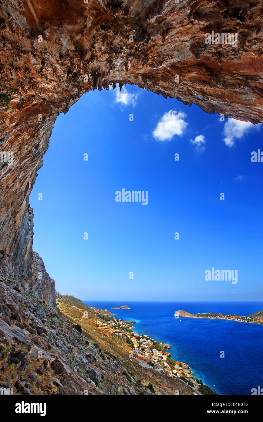The famous "Grande Grotta", one of the most popular climbing fields of ...