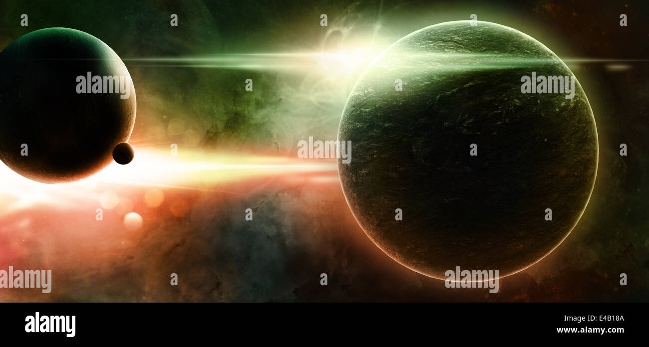 Solar system sun center planets hi-res stock photography and images - Alamy