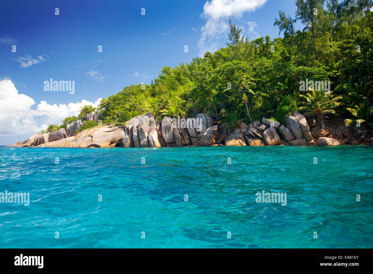 Dream Beach - Felicité Island Seychelles Stock Photo - Alamy