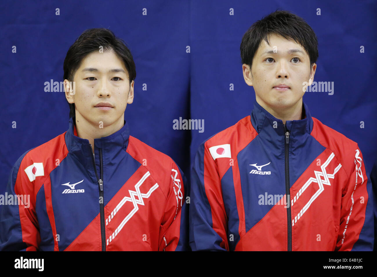 Chiba Port Arena, Chiba, Japan. 6th July, 2014. (L-R) Yasuhiro Ueyama ...