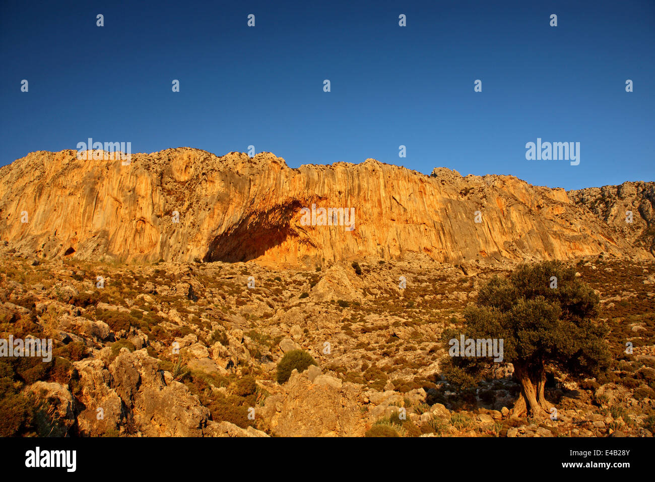 The famous "Grande Grotta", one of the most popular climbing fields of ...