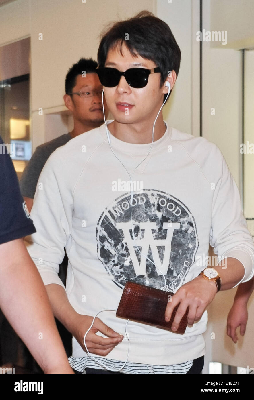 Yuchun(JYJ), Jul 8, 2014 : Tokyo, Japan : Korean singer Yoo-chun Park of JYJ arrives at Tokyo ...