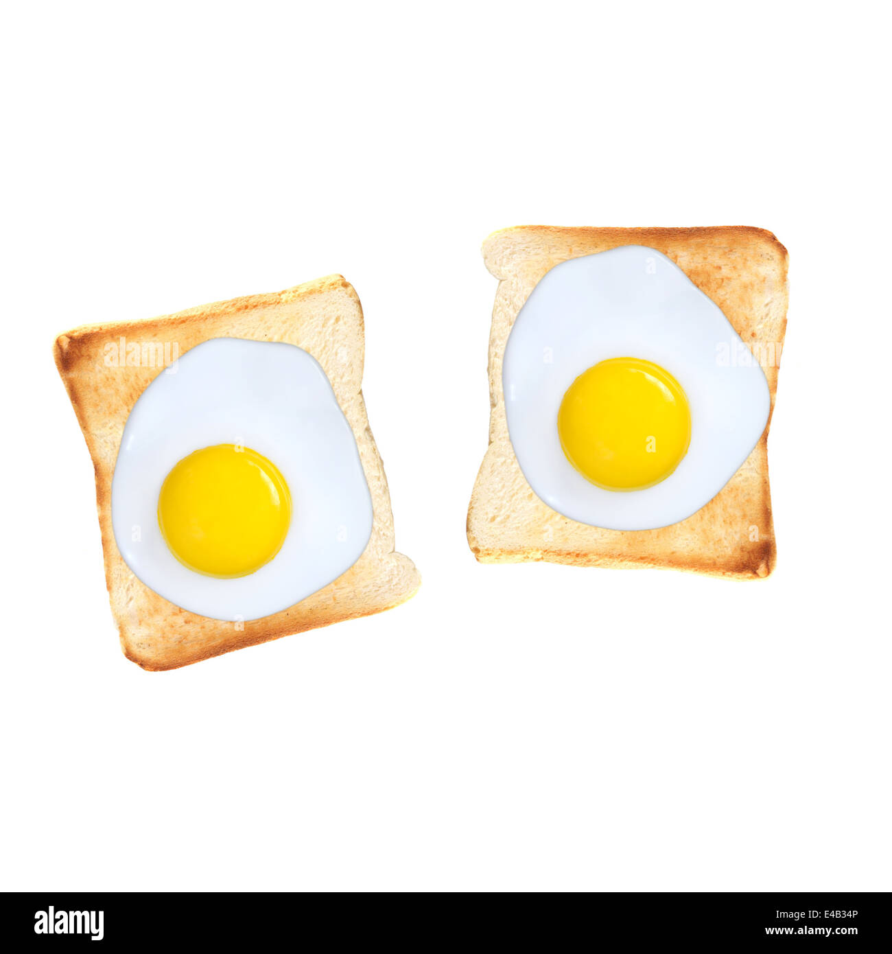 Breakfast concept fried bread Cut Out Stock Images & Pictures - Alamy