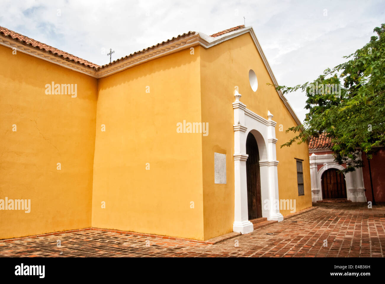 San Clemente church. Colonial area. Coro. Falcón state. Venezuela Stock ...