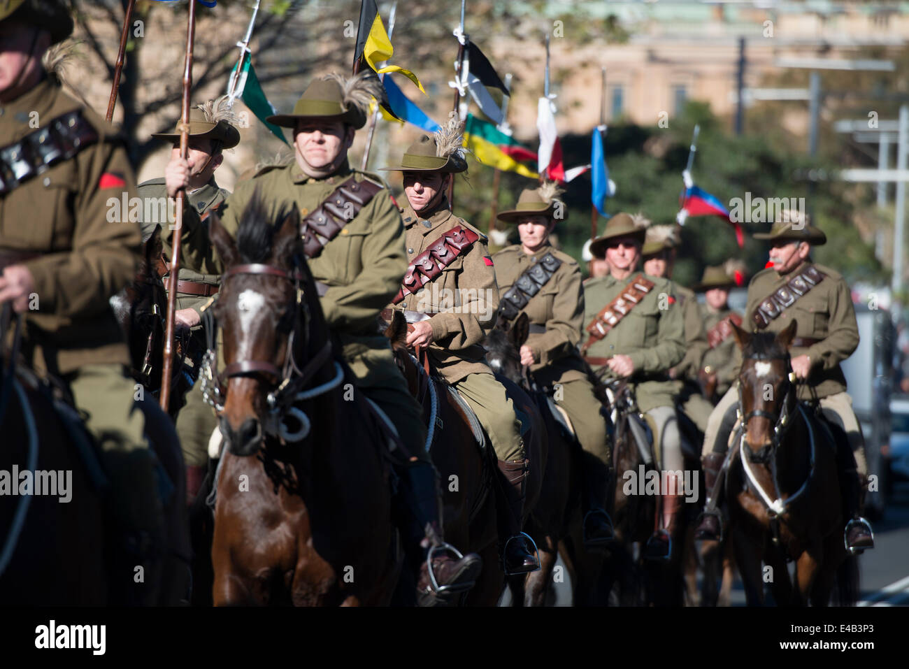 Light Horse Brigade re-enactors and their horses celebrated the ...