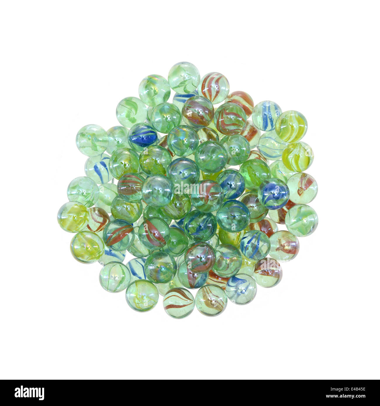 A close up shot of glass marbles Stock Photo - Alamy