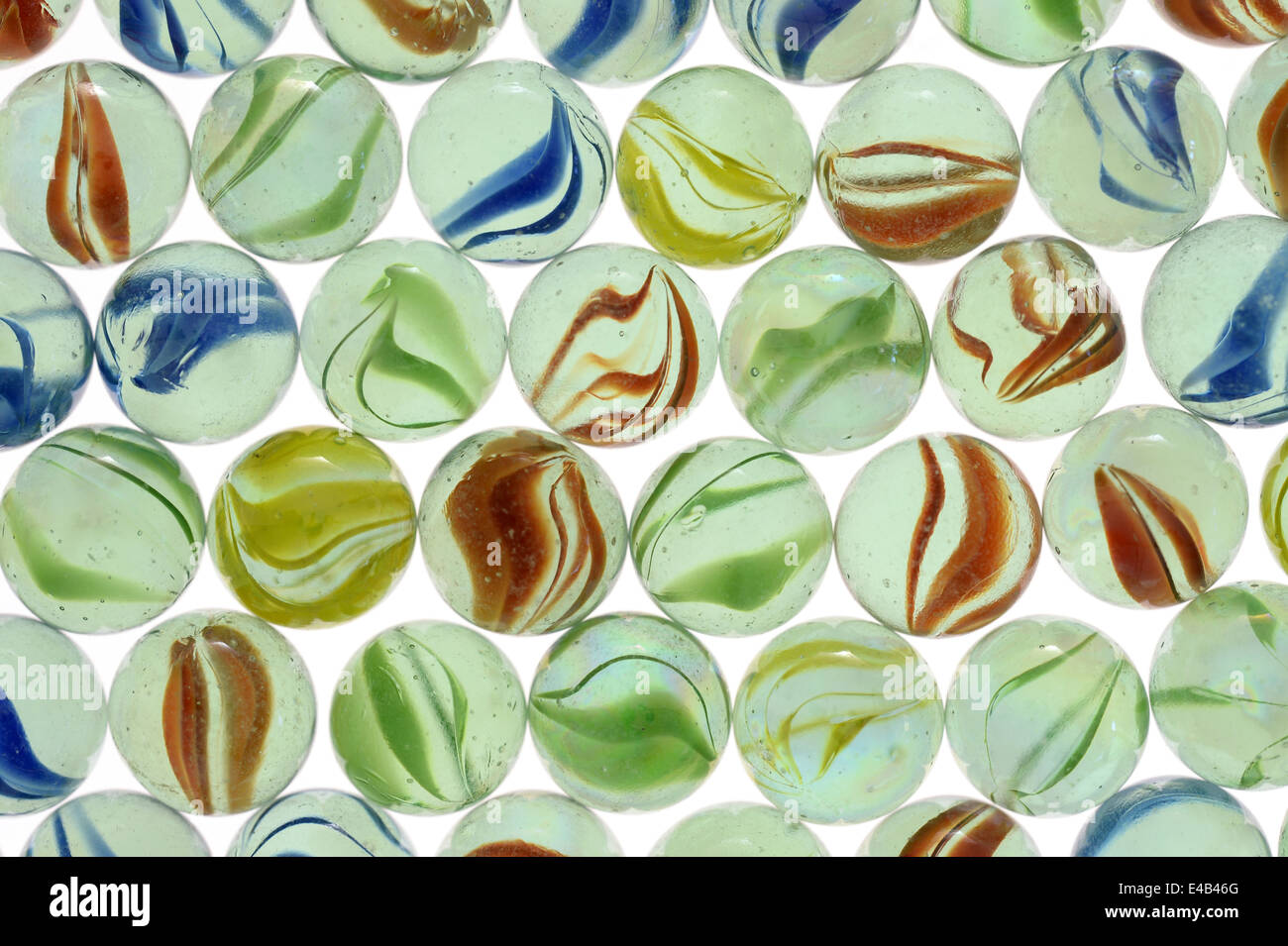 A close up shot of glass marbles Stock Photo - Alamy