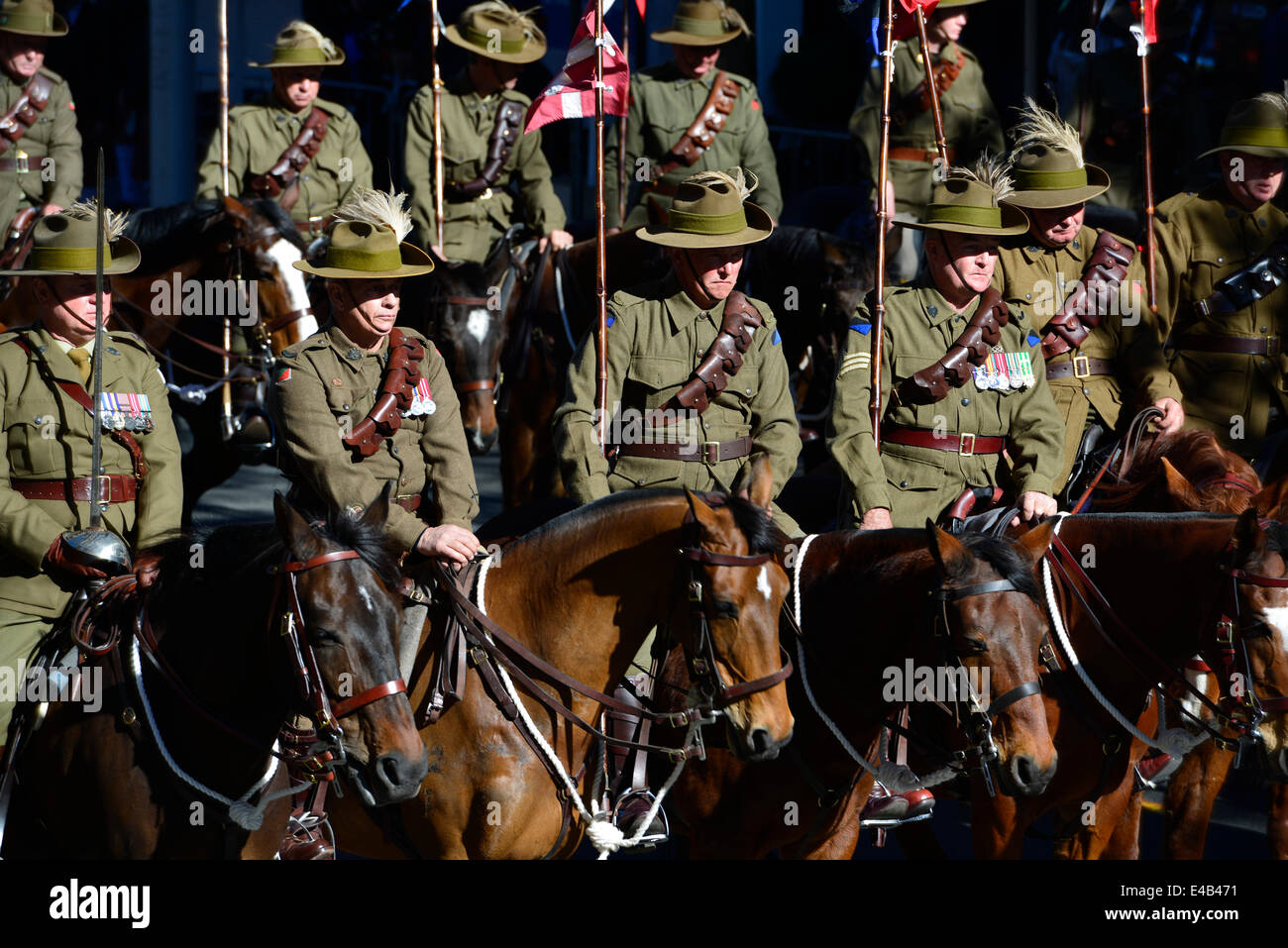 Light Horse Brigade re-enactors and their horses celebrated the ...