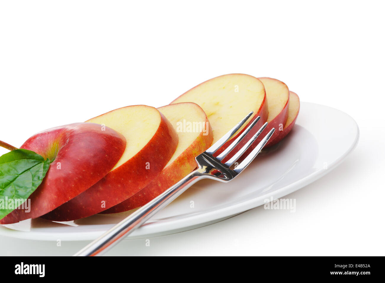 Apple sliced sections Stock Photo - Alamy