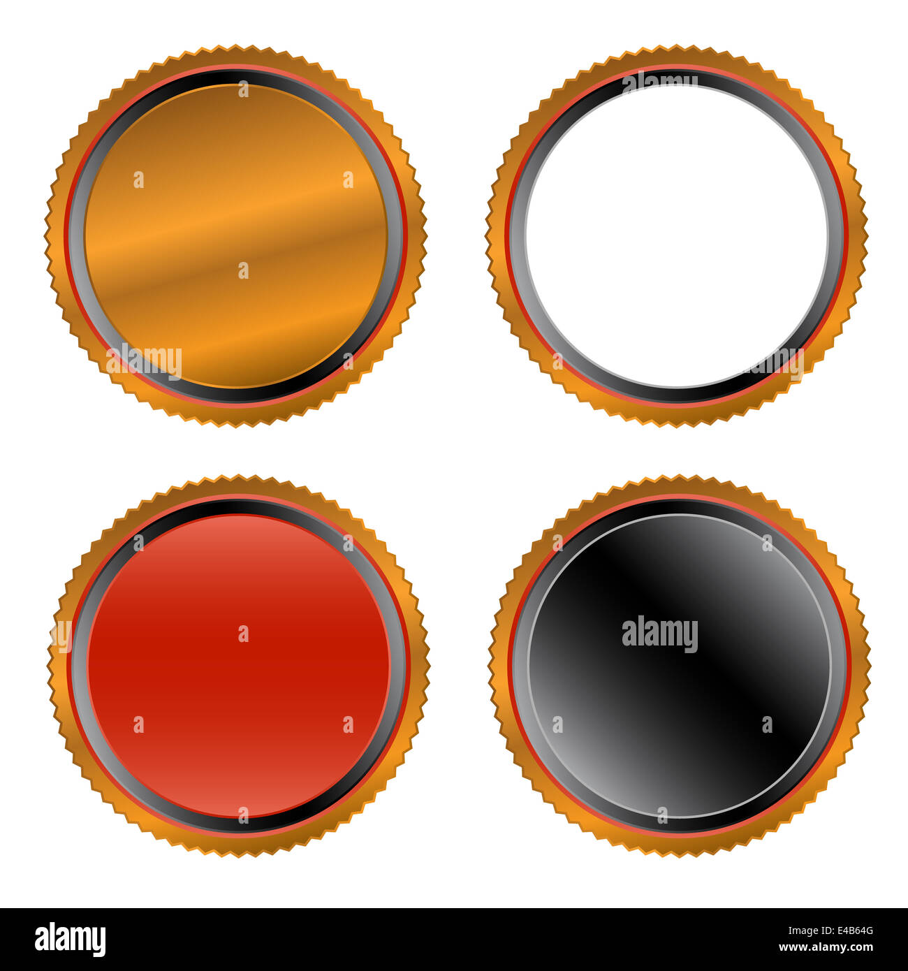 Four unique buttons Stock Photo - Alamy