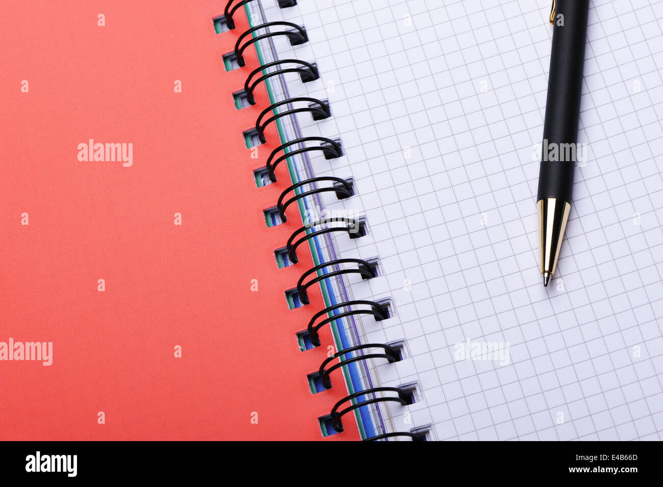 Notebook and pen Stock Photo - Alamy