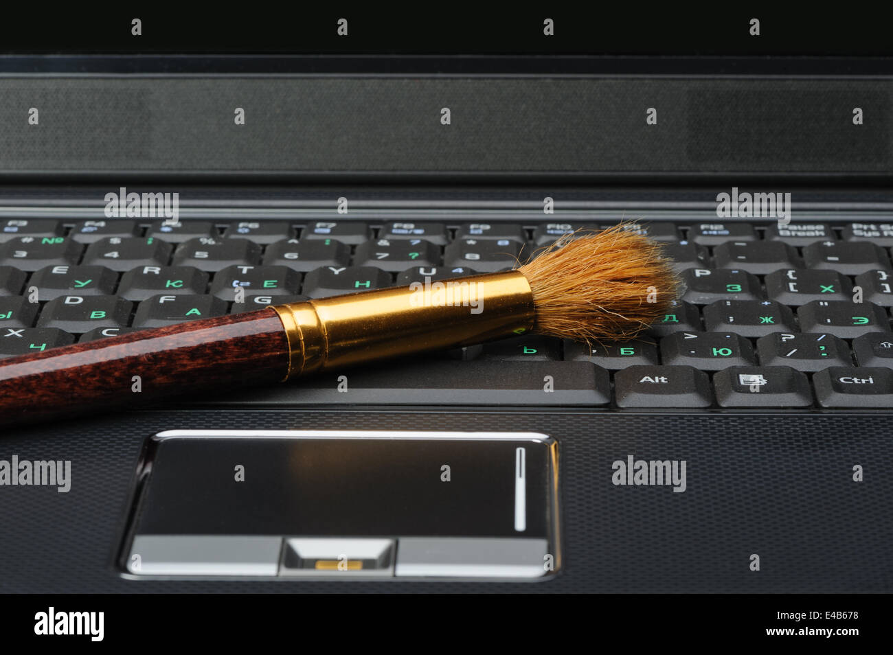 Brush laptop concept computer art hi-res stock photography and images ...