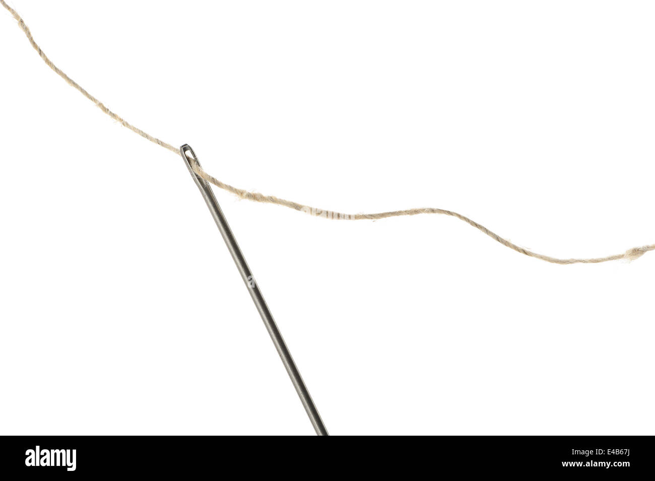 Needle and thread closeup Stock Photo - Alamy