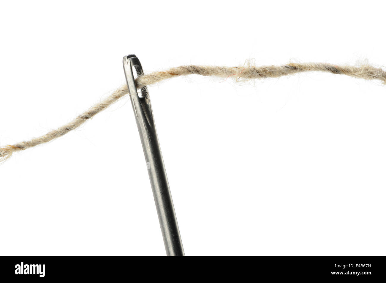 Needle and thread closeup Stock Photo - Alamy