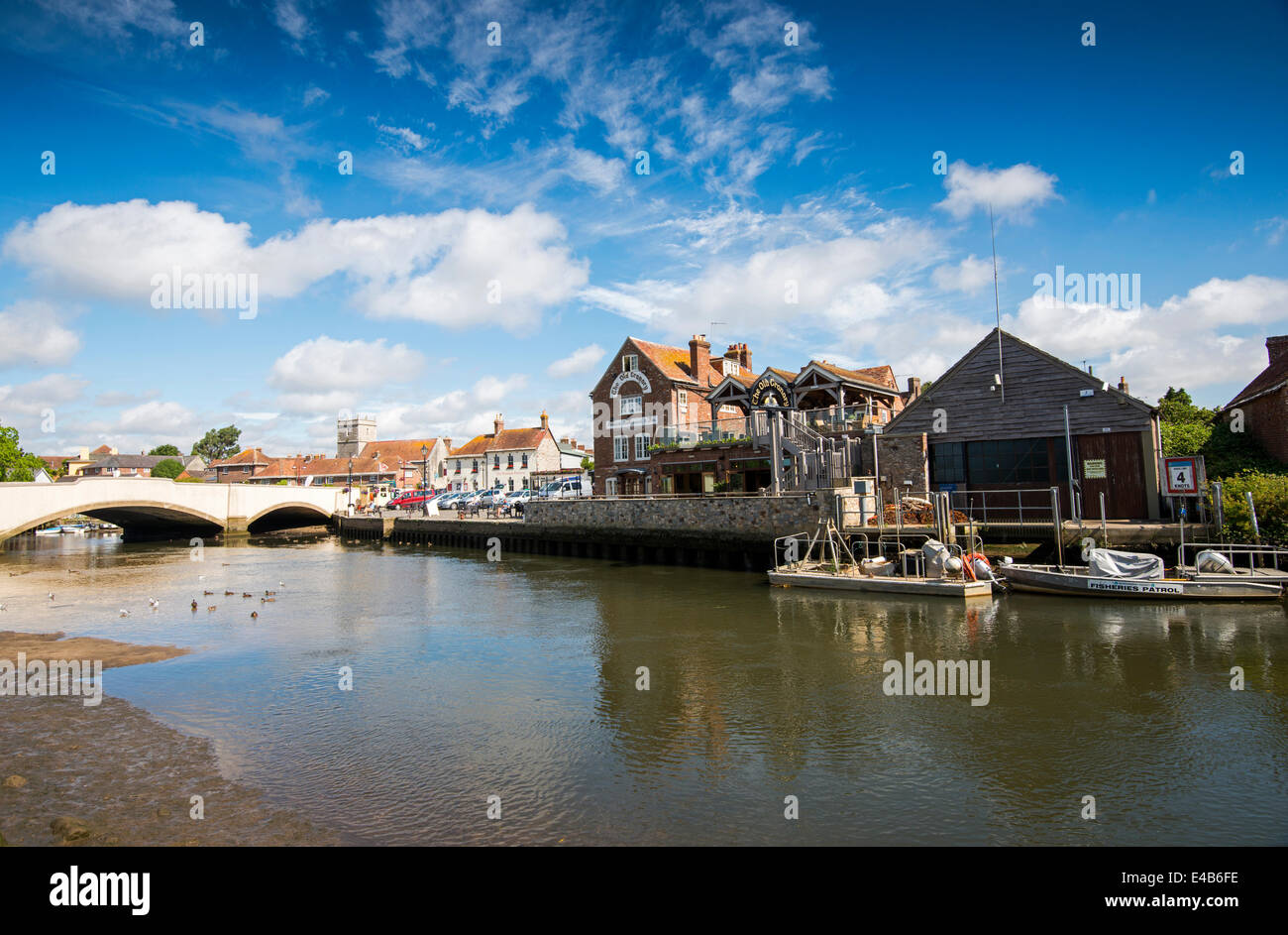 Quayside river frome wareham england hi-res stock photography and ...