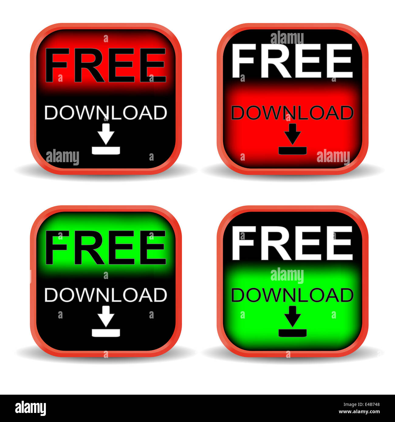 Vector red green marketing Cut Out Stock Images & Pictures - Alamy