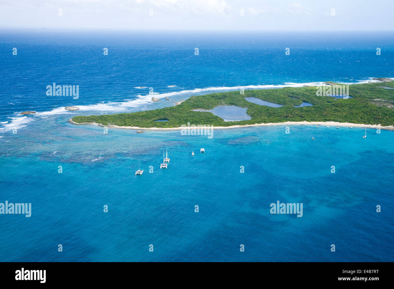 Aerial view of Icacos Island North of Puerto Rico Stock Photo - Alamy