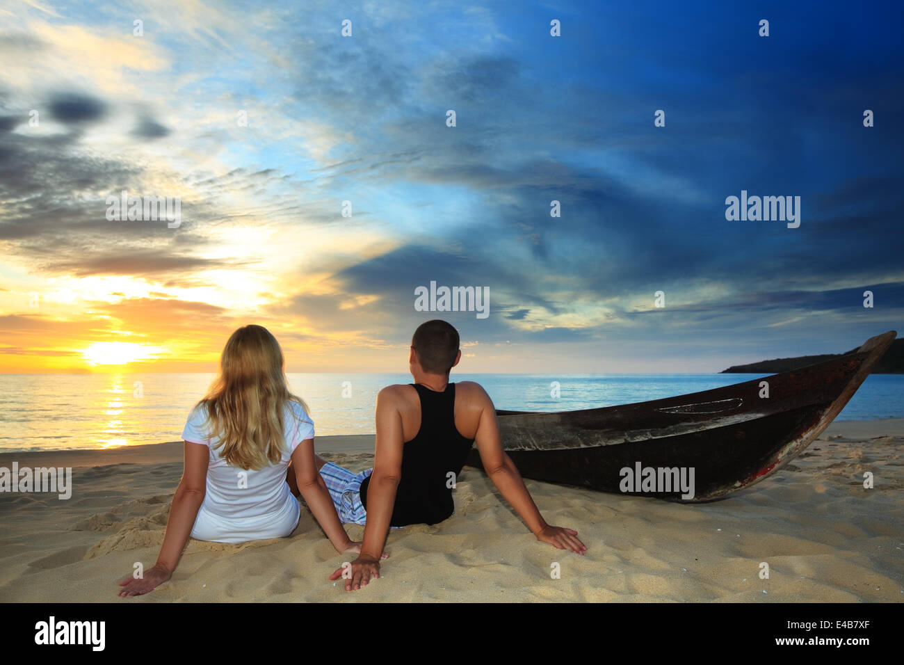 Romantic uninhabited island Stock Photo - Alamy