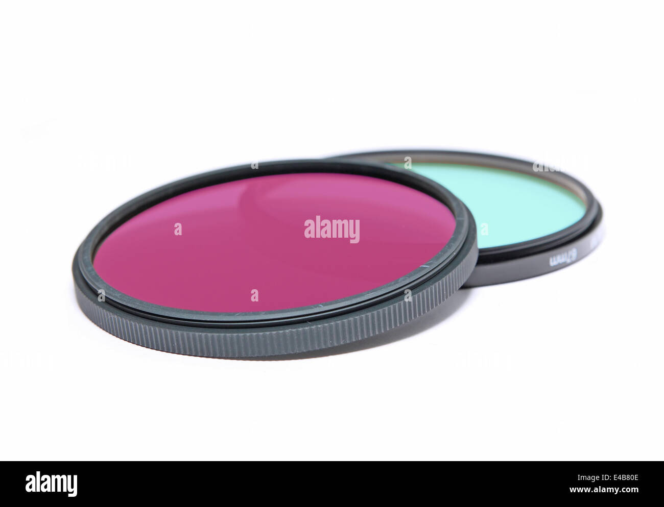 two light filter on white background Stock Photo - Alamy