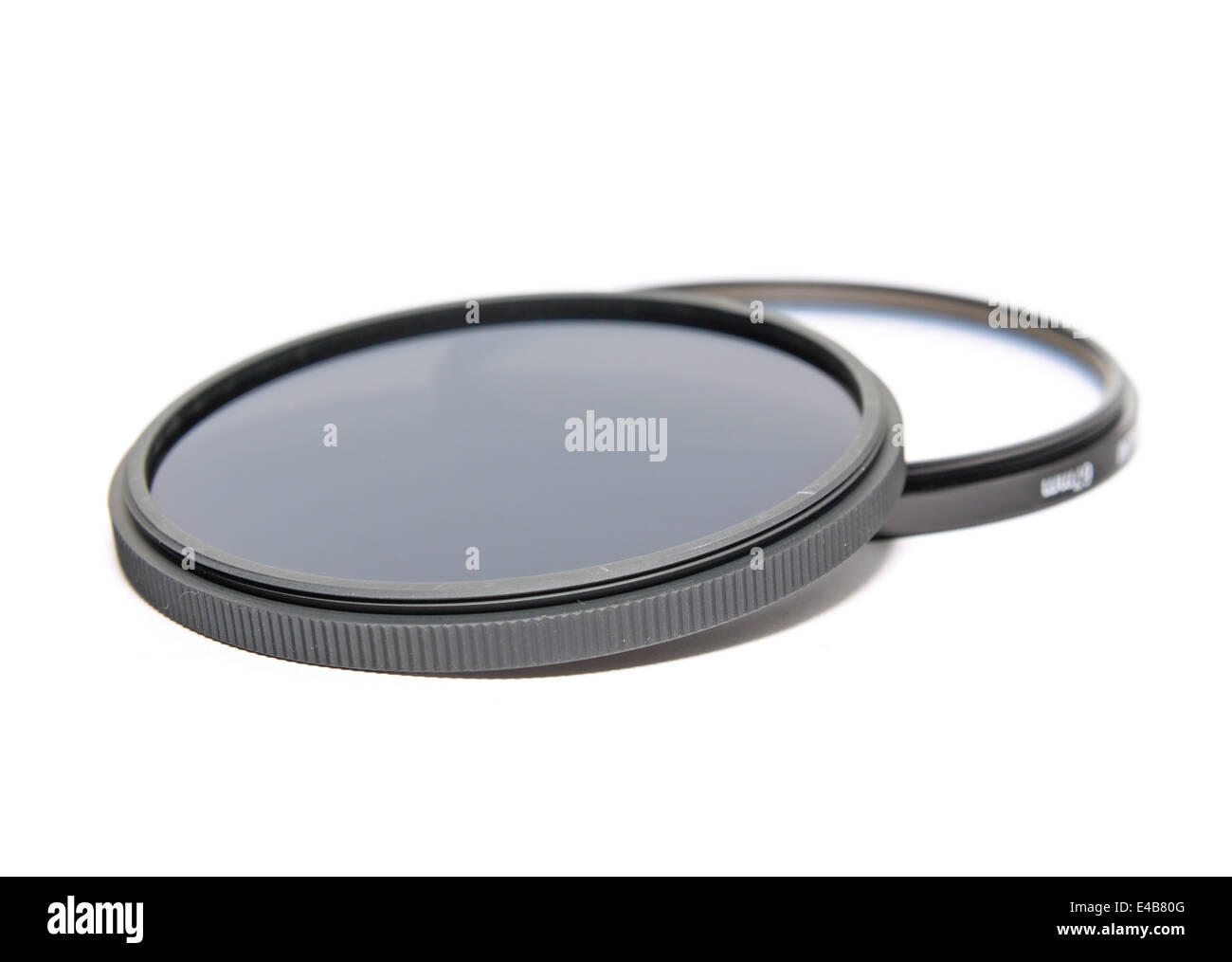 two light filter on white background Stock Photo - Alamy