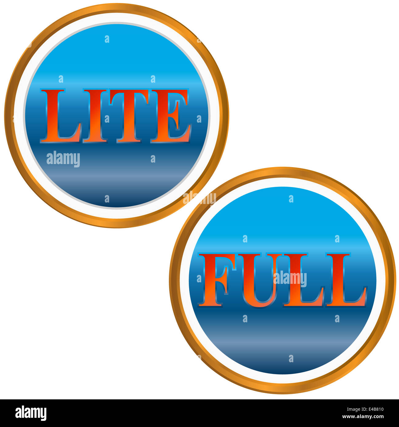 Lite and full symbol Stock Photo - Alamy