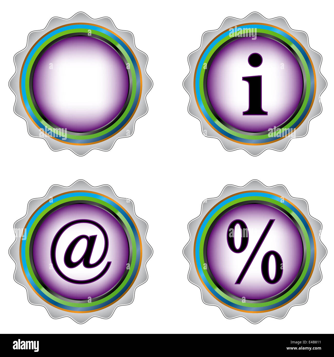 Four web icon Stock Photo - Alamy