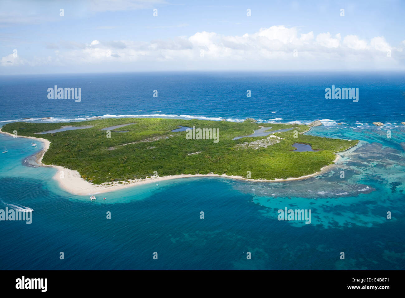 Aerial view of Icacos Island Puerto Rico Stock Photo - Alamy