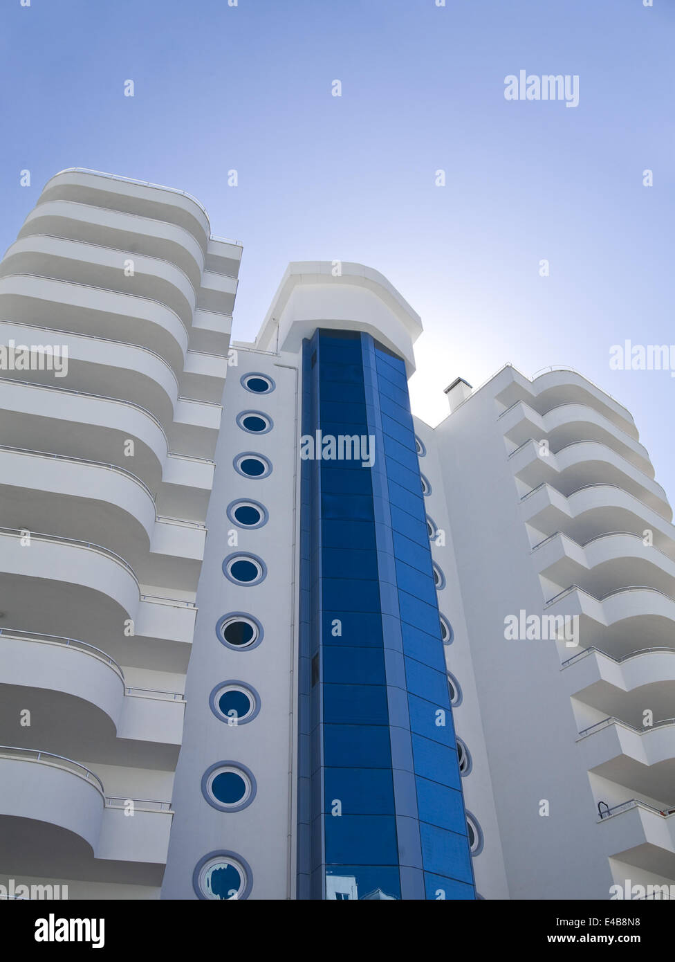 luxury white residential building Stock Photo - Alamy