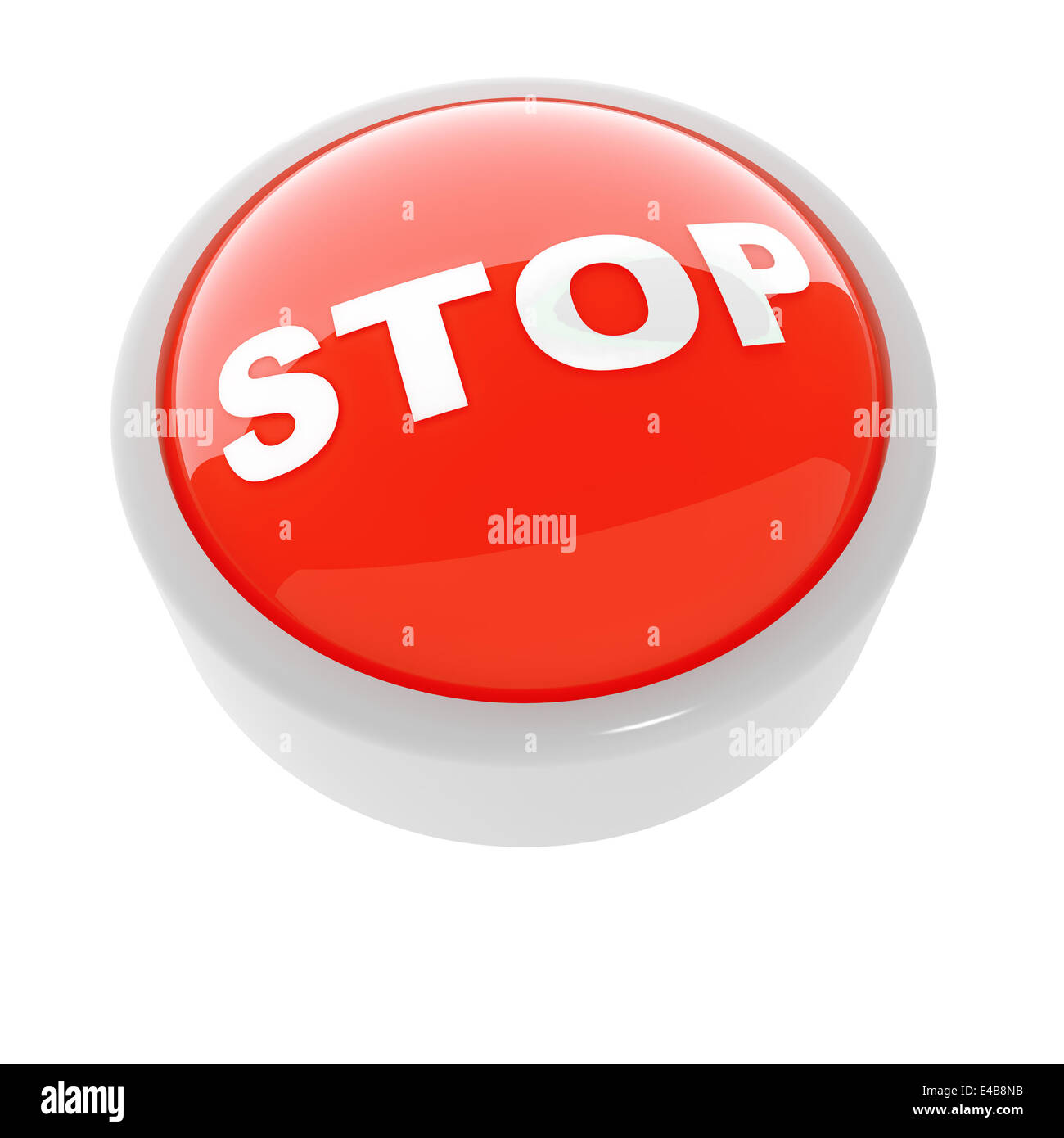 red button with a caution sign Stock Photo - Alamy