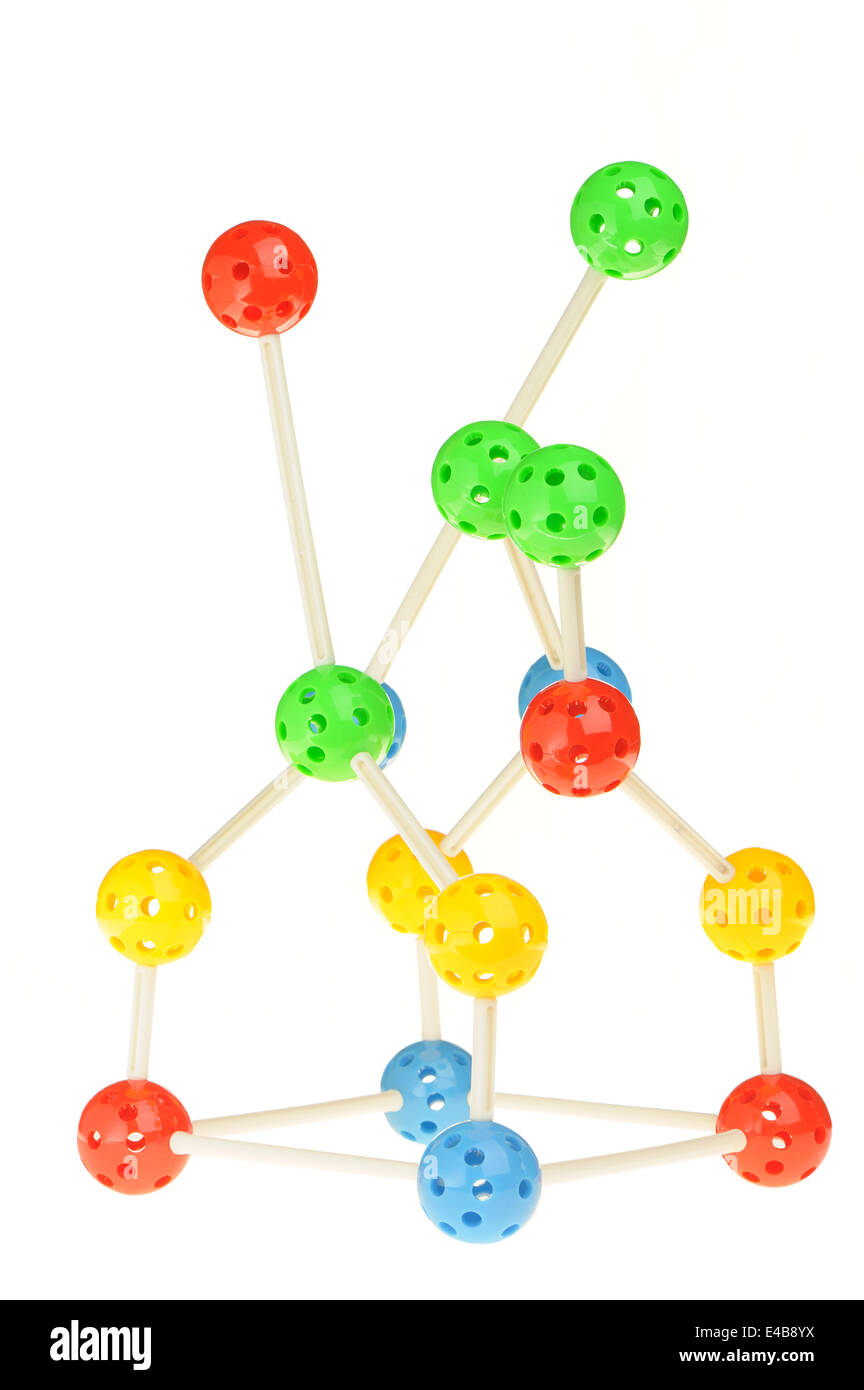 Molecule model red blue hi-res stock photography and images - Alamy