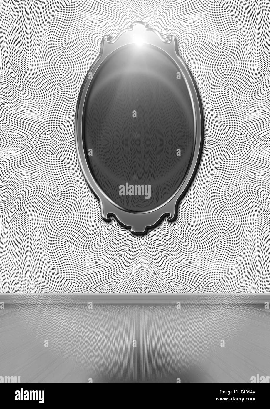 Picture frame hanging on Black and White Stock Photos & Images - Alamy