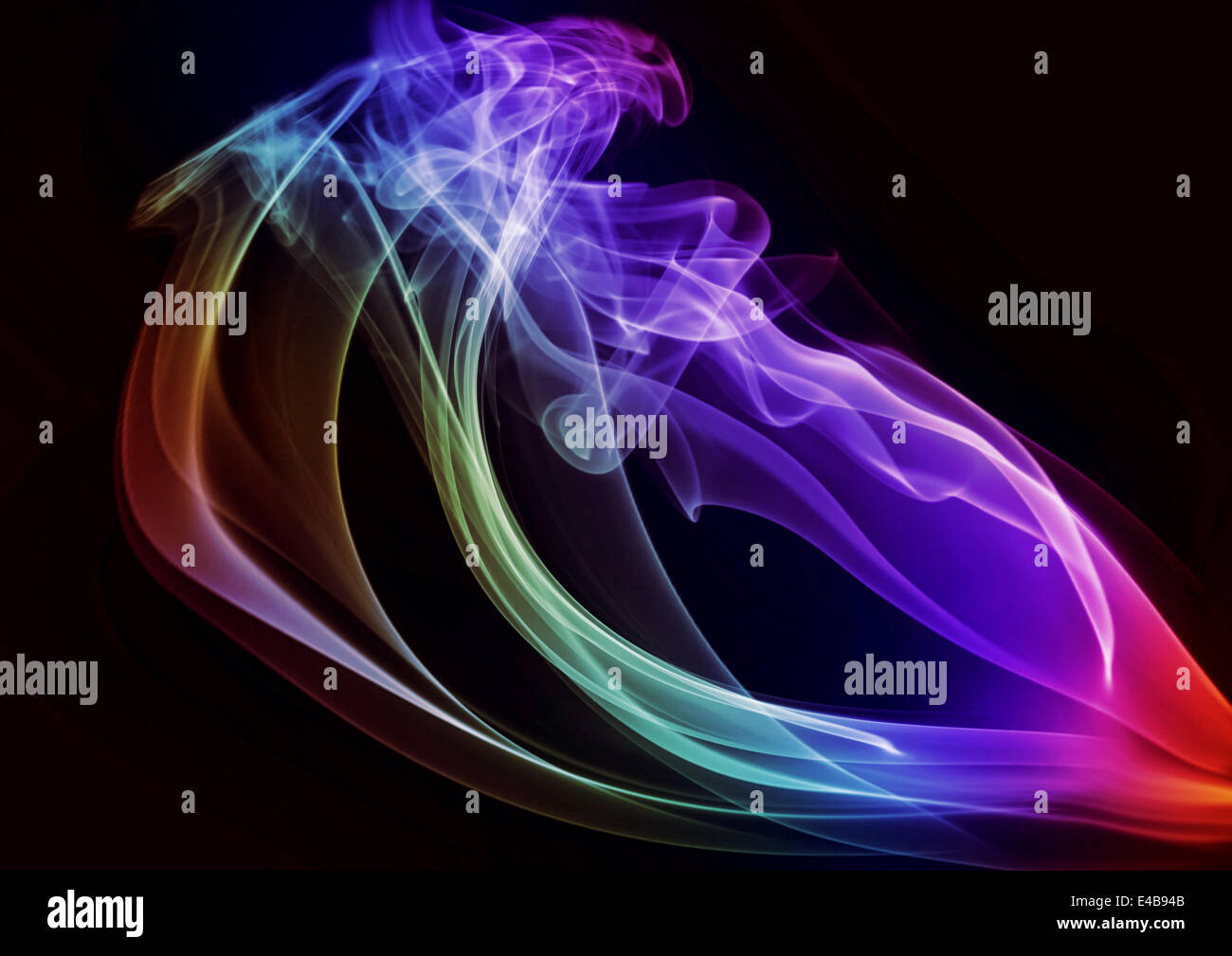 Coloured smoke black background hi-res stock photography and images - Alamy