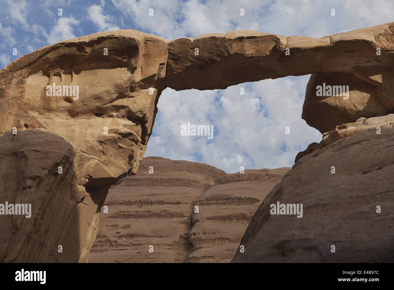 Burdah and Um Frouth rock bridges, Jordan Stock Photo - Alamy