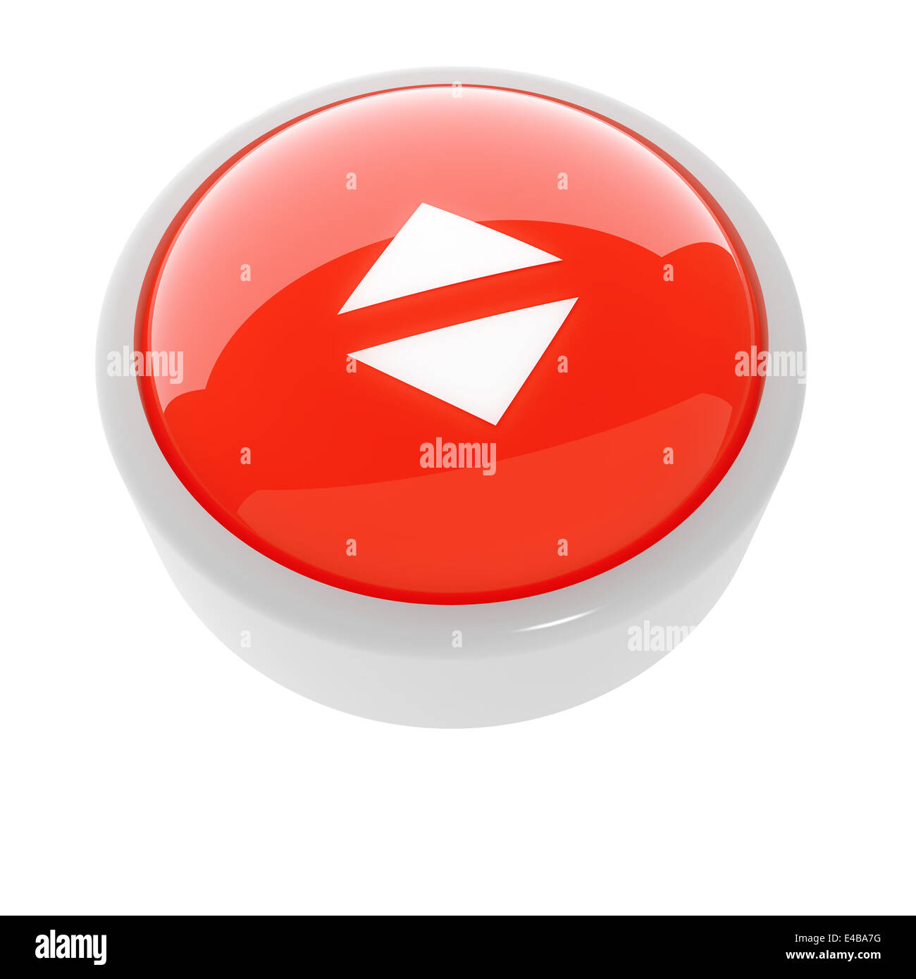 red button with a caution sign Stock Photo - Alamy
