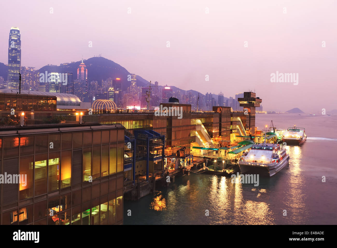 Illuminated ferry terminal hi-res stock photography and images - Alamy